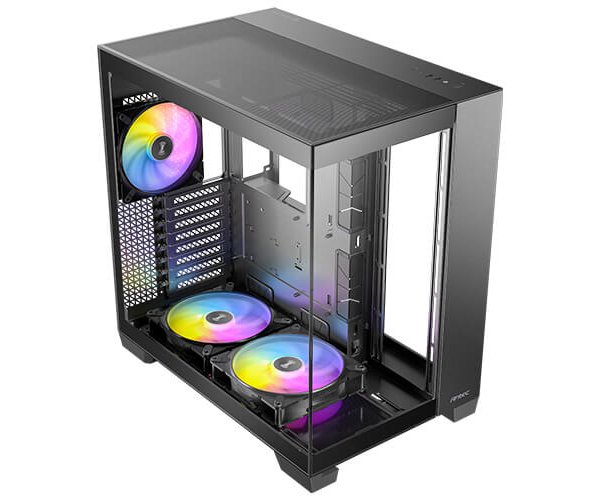 מארז שחור Antec C8 RGB E-ATX Mid-Tower 3X ARGB FANS Incl Black – NVD