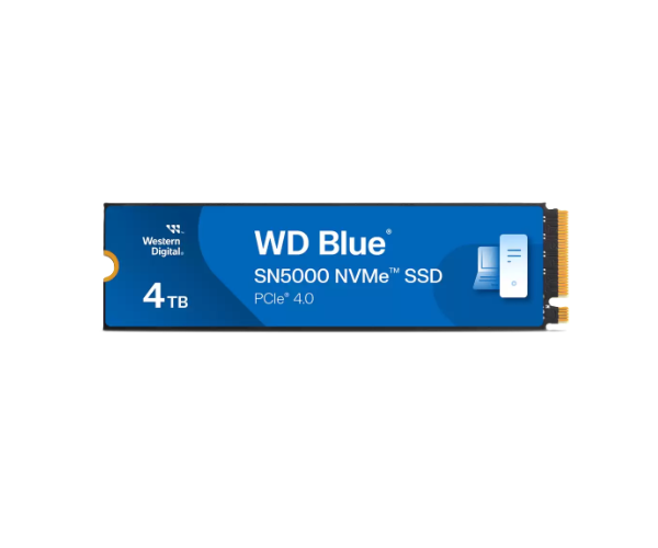 דיסק פנימי WD Blue SN5000 NVMe SSD 4TB PCIe Gen4X4 2280 – NVD
