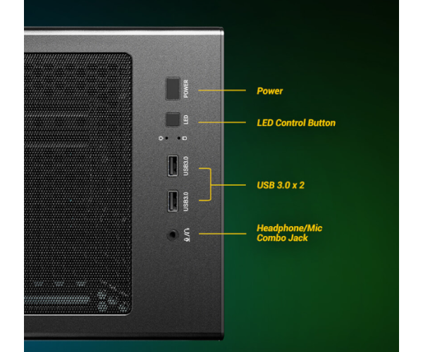 מארז Antec AX85 ARGB Mid-Tower Gaming Case 4XARGB 12mm Fan ATX – NVD